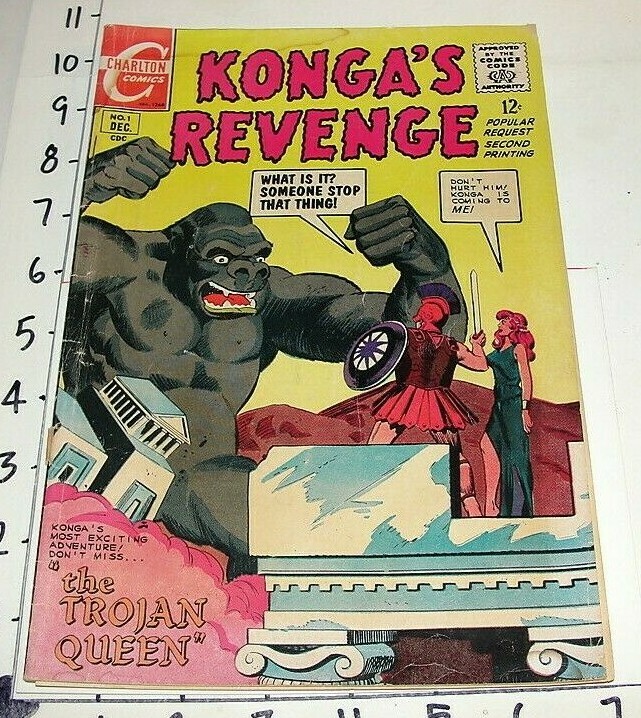 KONGA'S REVENGE #1 / Charlton December 1968 King Kong knockoff STEVE ...