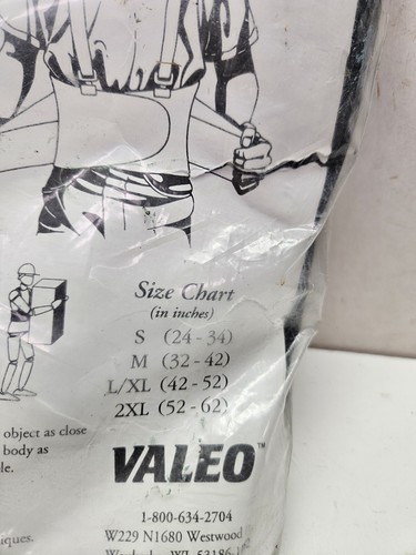 NEW Valeo Back Support Belt Model VES Size Large Workplace Safety ...