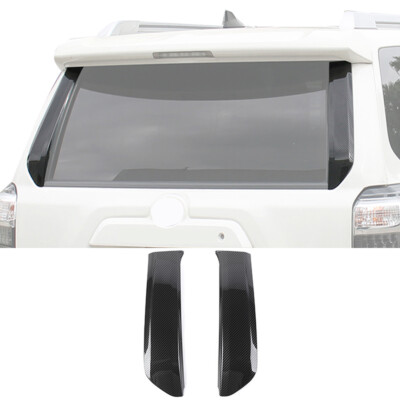 2x Carbon Fiber Rear Tailgate Window Pillar Molding Cover Trim For ...