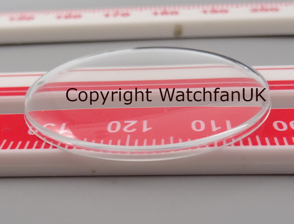 BCL Watch Glass Acrylic Crystal - Low Domed - 1mm thick Dia range 17 mm ...