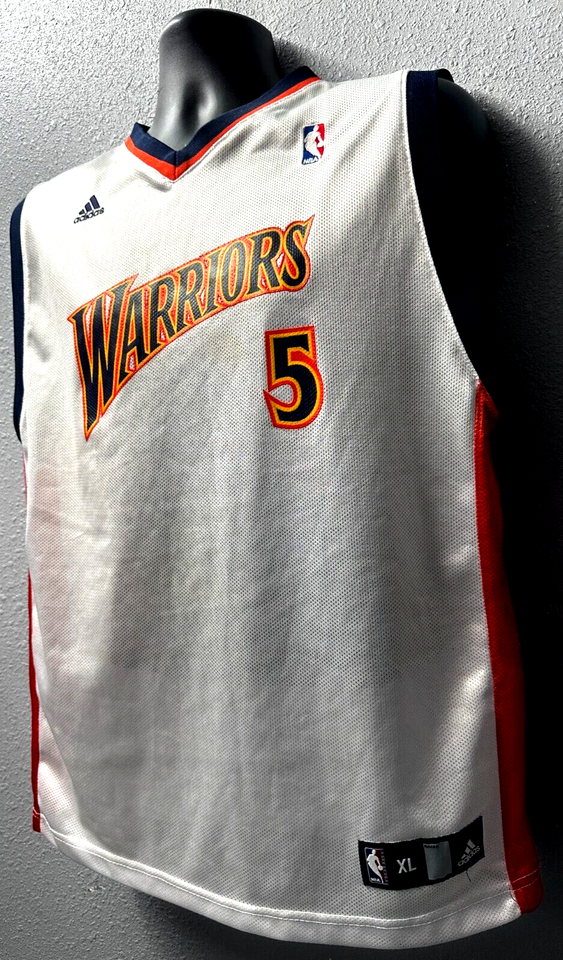 NBA Golden State Warriors #5 Baron Davis Jersey Youth Sz: (18-20) White ...