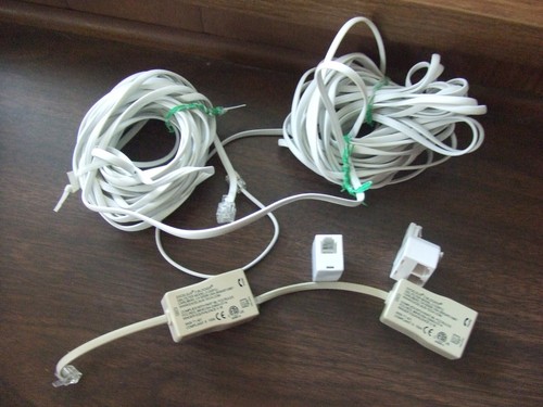 AMERITECH 48 ft. CALLER ID JACK CORD, with 2 Excelsus Z-Blockers Model ...
