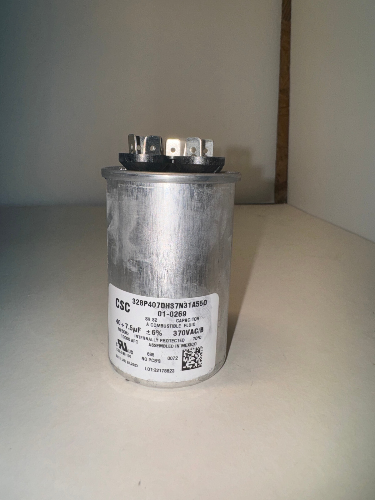 # 01-0269 Nordyne 40/7.5 uF 370v Capacitor Factory OEM Part Replace ...