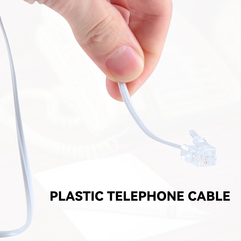 6P2C RJ11 Male to Male Plug Telephone Line Cable Wire 5M Z4R86588 | eBay