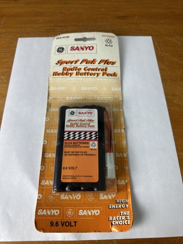 GE SANYO 9.6V Ni-Cd BATTERY Sport Pak Plus Radio Control New Old Stock ...
