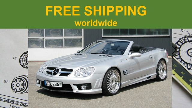 MERCEDES BENZ SL R230 Adjustable Lowering Kit Links Air Suspension From ...