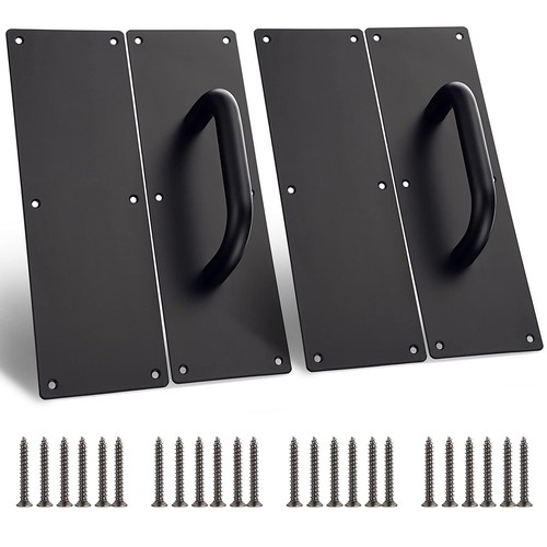 2 Sets 12 Inch Stainess Steel Door Handles - Sturdy Door Pull Push ...