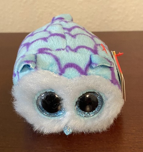 TY Beanie Boos Teeny Ty 4" MIMI the Blue Owl Stackable Stuffed Plush ...