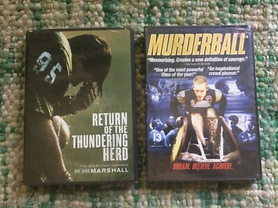 Return of the Thundering Herd + Murderball DVDs. Brand new. Sealed ...