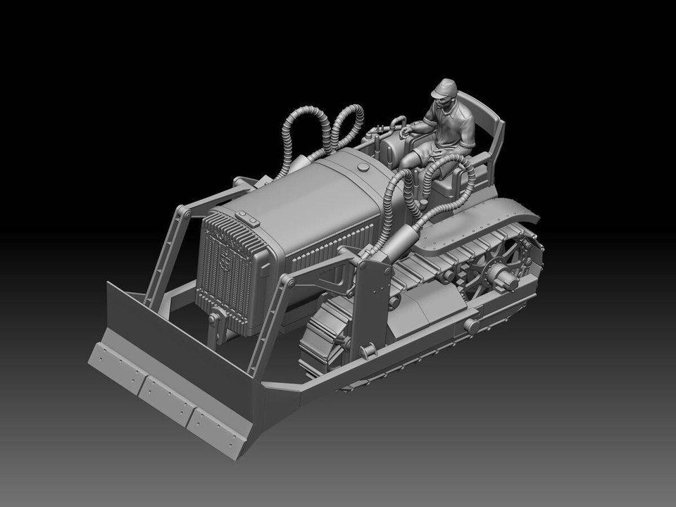 1/35 Resin Kit Unpainted Wwii Japanese Navy Komatsu Bulldozer G401 ...