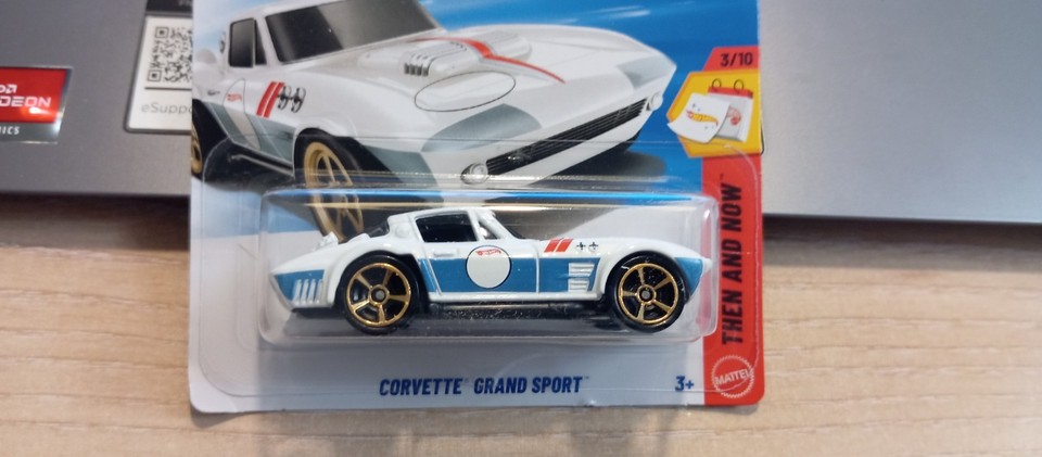 2026 HOT WHEELS - CORVETTE GRAND SPORT WHITE SHORT CARD 1/64 APROX*NEW ...