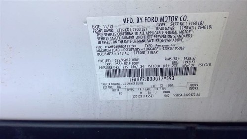 Driver Sun Visor Illuminated Garage Door Opener Fits 13-19 MKT 689983 ...