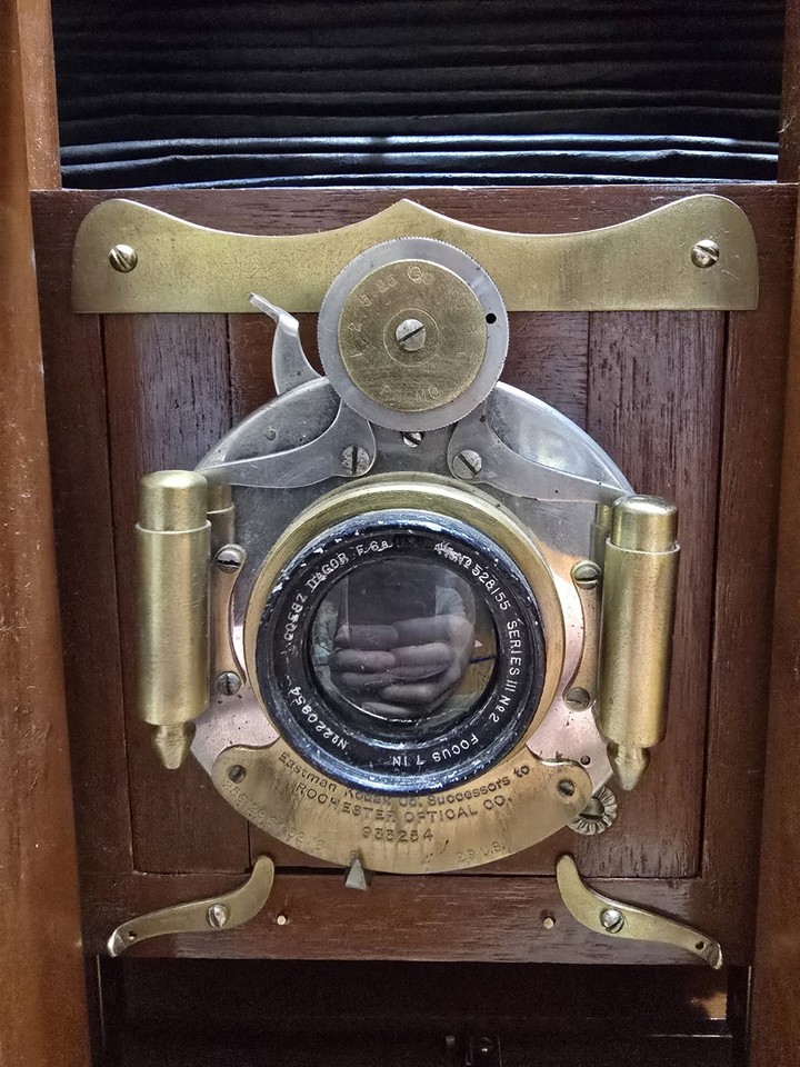5x7 Wood Camera, Rochester Optical Co EMPIRE STATE, Brass Kodak Lens | eBay