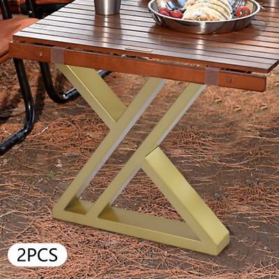 Set of 2 16'' Metal Table Legs Steel Desk Legs DIY Furniture Coffee ...