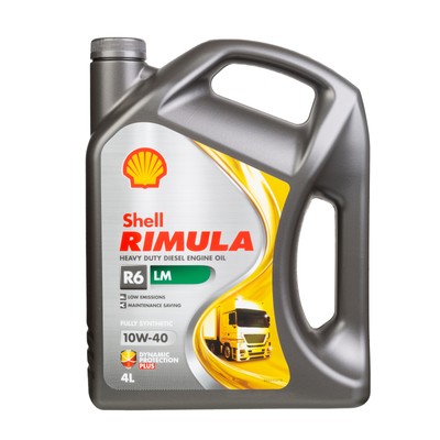 Shell 550020039 Rimula R6 Lm 10W 40 4Ltr Low Emissions Synthetic Diesel ...