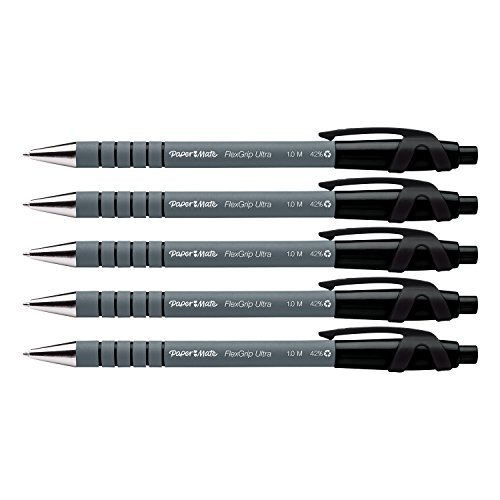 Paper Mate 1.0 mm Flexgrip Ultra Retractable Ballpoint Pen, Medium ...
