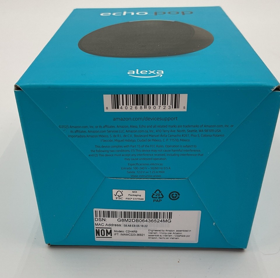 Amazon Echo Pop Smart Speaker With Alexa | eBay