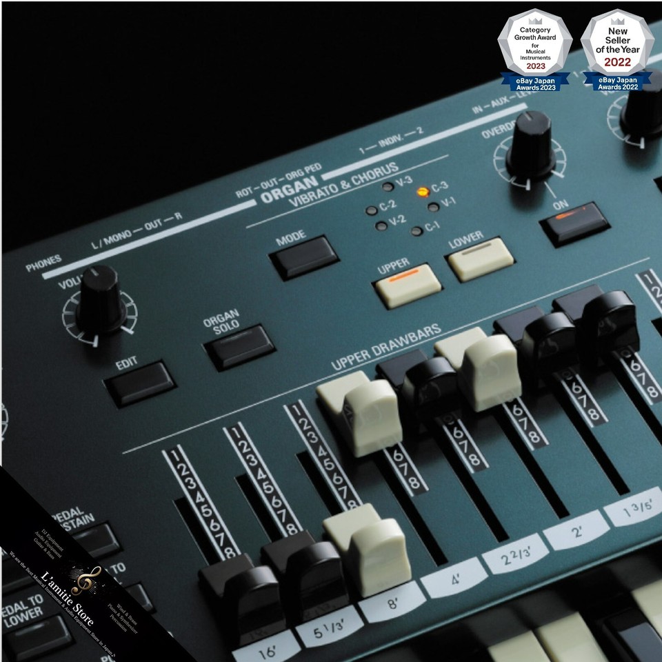 Hammond SKX PRO 61-Key Dual Manual Stage Keyboard Organ 3 Set Drawbars ...