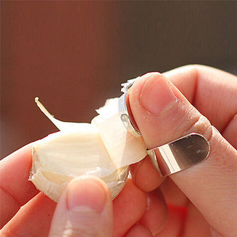 2x Practical Stainless Steel Kitchen Gadget Garlic Ginger Cutter Peeler ...