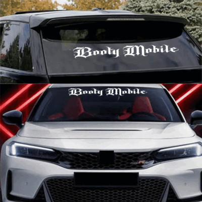 Booty Mobile Vinyl Decal Sticker Window Windshield Car Truck SUV Patrol ...