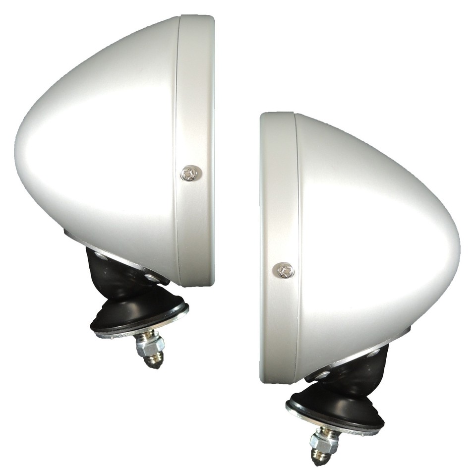 Pair Spun Raydot Style Classic Racing Mirror Convex For Ford Mustang ...