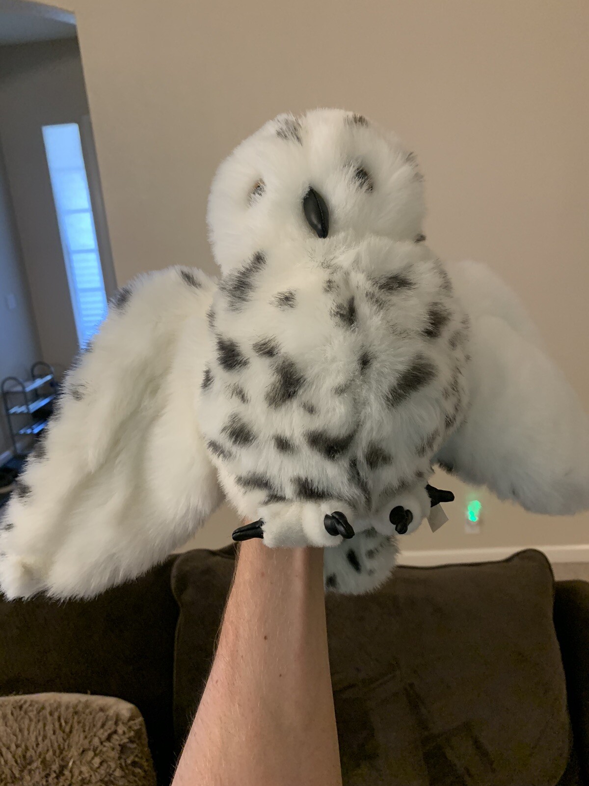 Folkmanis Snowy Owl Plush Hand Puppet with Rotating Head 638348022363| eBay