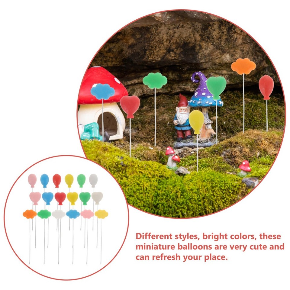 24pcs Dollhouse Miniature Balloons Mini Landscape Ornaments Mini ...