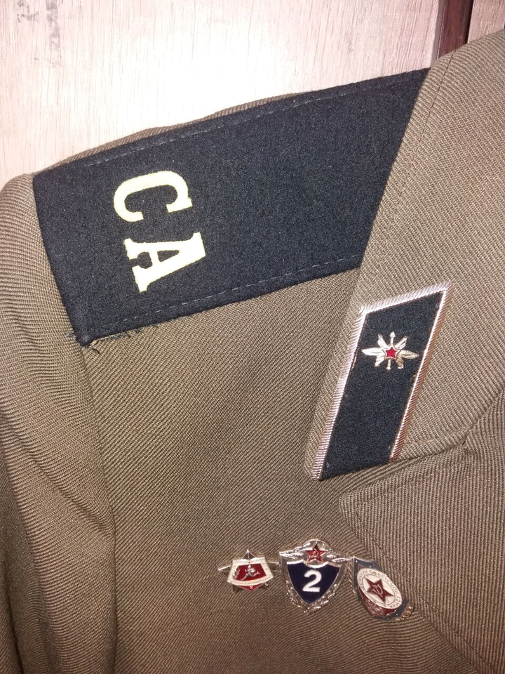 Soviet Russian Soldier's Jacket Signal Troops Army USSR Vintage Uniform ...