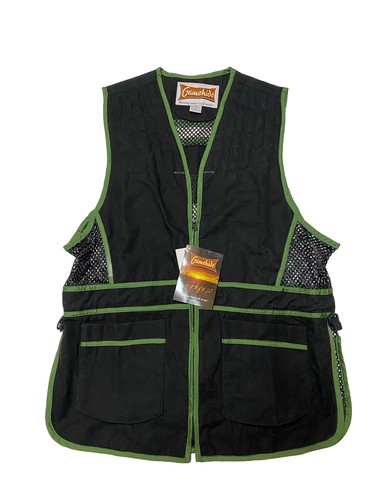 Gamehide Range Vest Mens XL Black Mesh Canvas Shooting T3V Trap Skeet ...