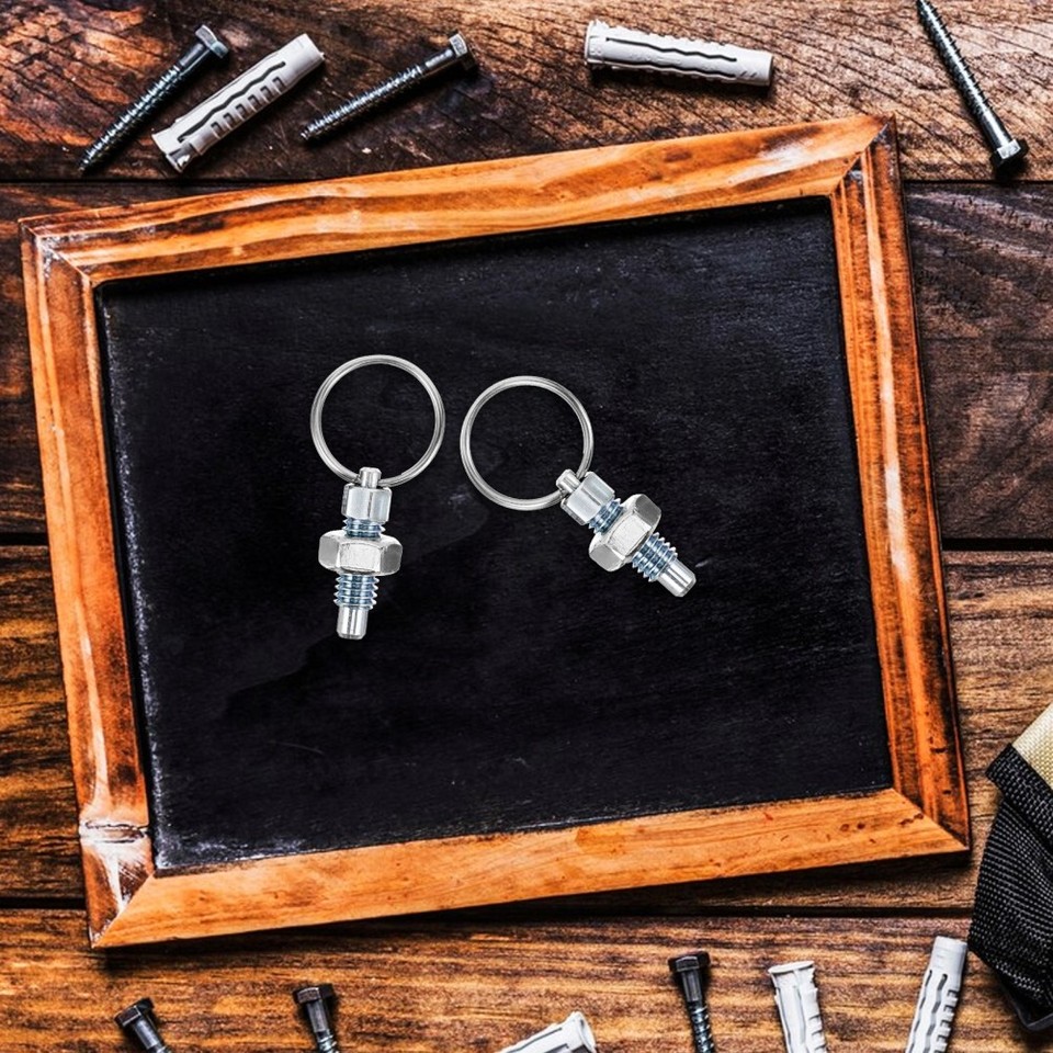 2 Pcs Spring Loaded Locking Pin Latch Fasteners Push-pull Plunger ...