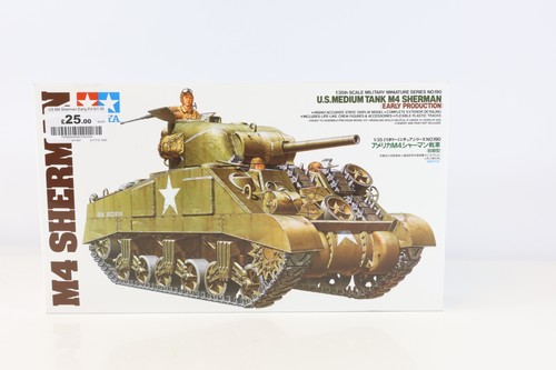 Tamiya 35190 1:35 Scale M4 Sherman (Early Production) Plastic Model Kit ...