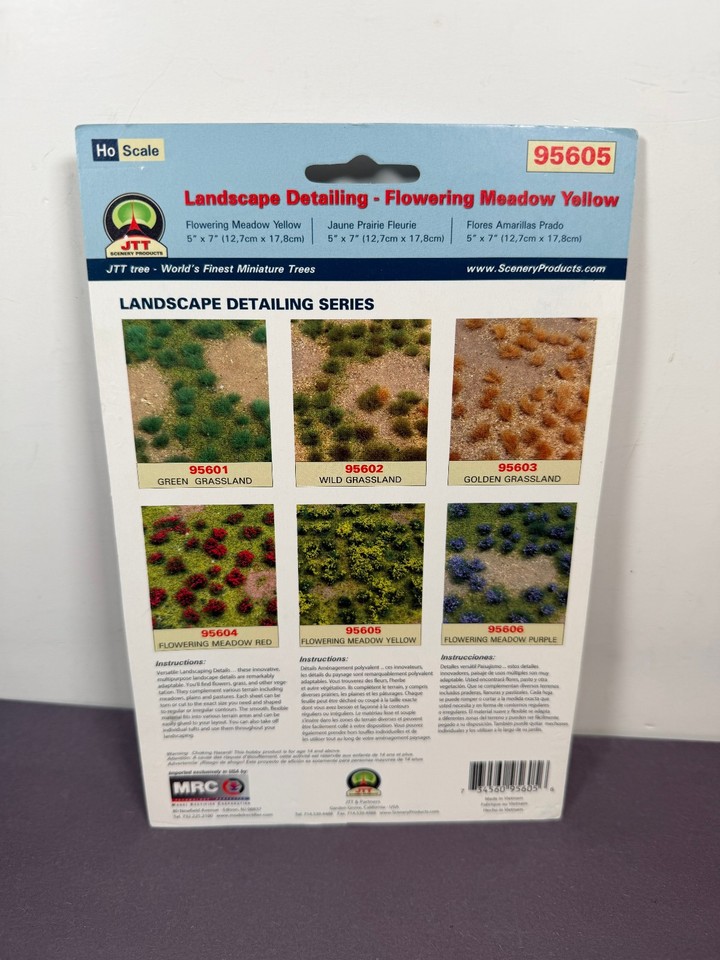 JTT Scenery Landscape HO Scale Train 95605 FLOWERING MEADOW Layout ...