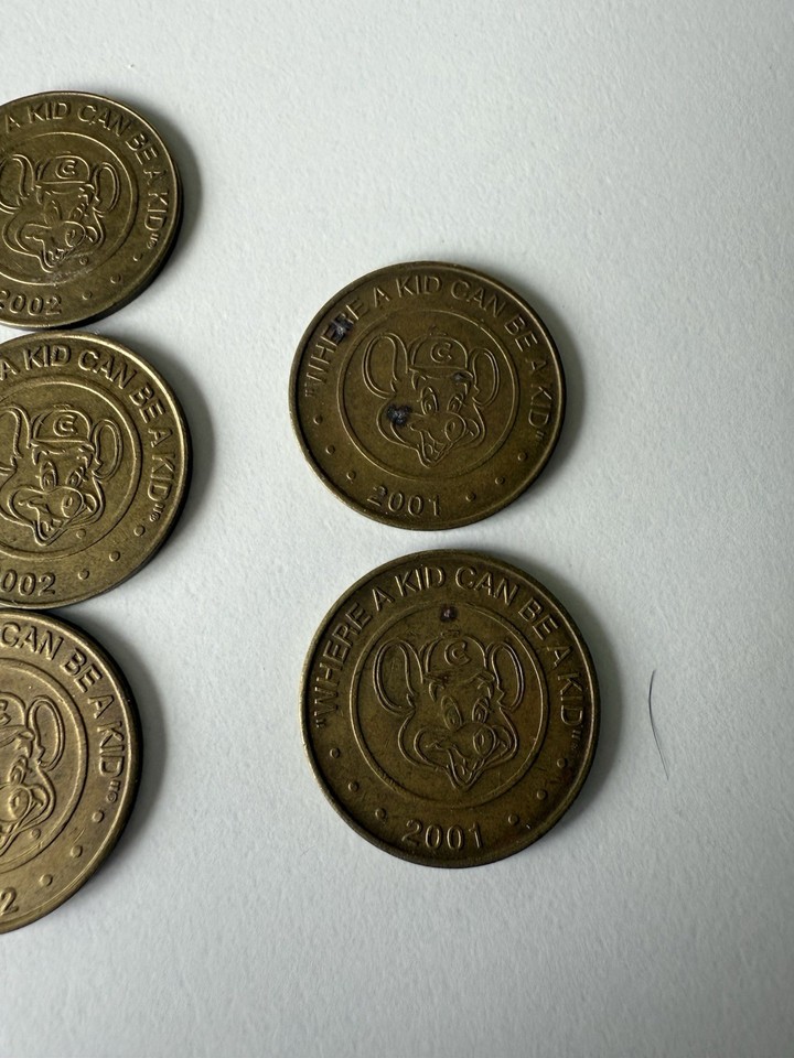 Chuck E Cheese Coins Lot 2001-2004 | eBay