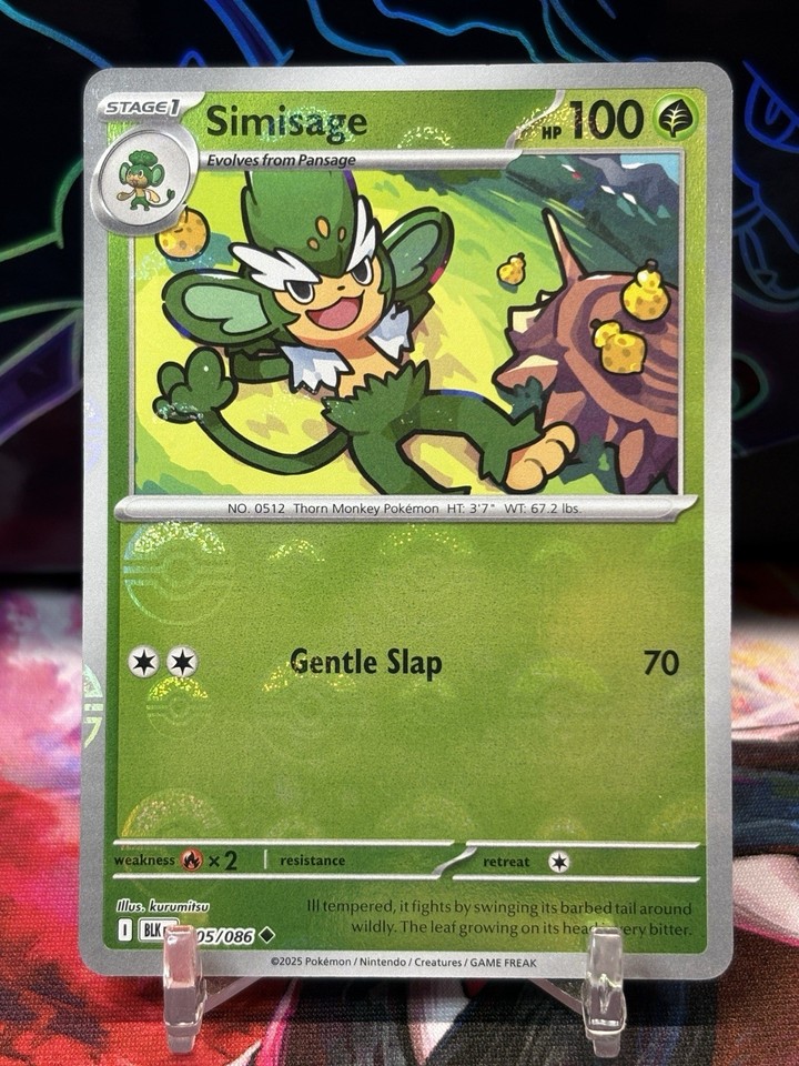 Pokemon TCG BLACK BOLT 2 Card Lot - PANPOUR 017 + SIMISAGE 005 **Poke ...