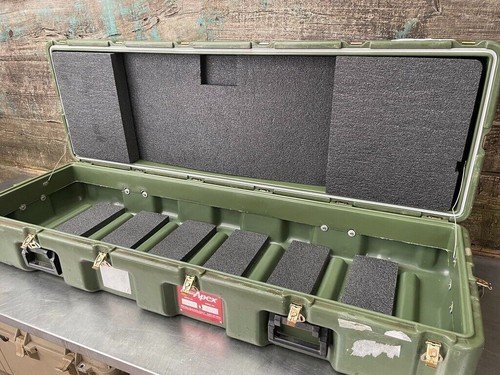 59x19x12 Ext Pelican Hardigg Military Rifle 240 Case Waterproof Storage ...