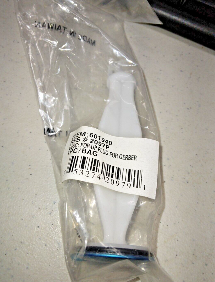 LOT OF 15 H2 / PLUMB POP UP SINK PLUGS FOR GERBER 2097P NEW | eBay
