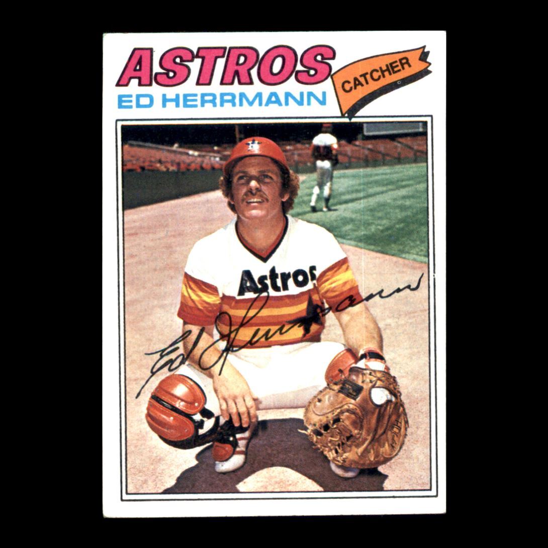 Ed Herrmann 1977 Topps Houston Astros #143 Set Break NICE! | eBay