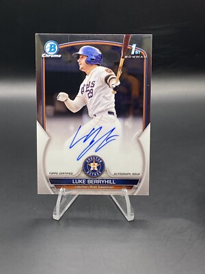 2023 Bowman Chrome Prospects LUKE BERRYHILL RC 1st Bowman auto Houston ...