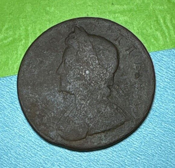 ASTOUNDING - 1730 King Geo II Colonial Copper Coin ☆ Great Piece of ...