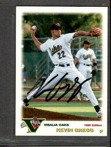 1999 Grandstand #22 Kevin Gregg Visalia Oaks Baseball Signed Autograph ...