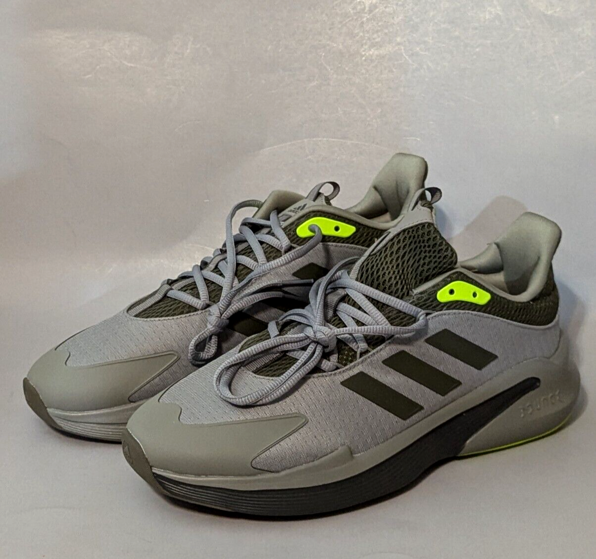 adidas Alphaedge + Shoes Mens 11 Silver Pebble Olive Strata IF7296 | eBay