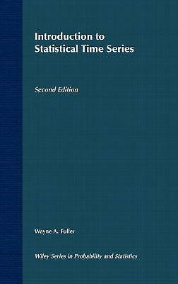 Introduction to Statistical Time Series by Wayne A. Fuller (Hardcover, 1996) for sale online | eBay