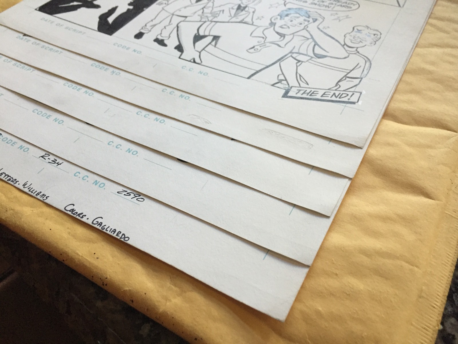 Original 5 Page Fernando Ruiz Archie Comic Pen Ink Cartoon Drawing ...