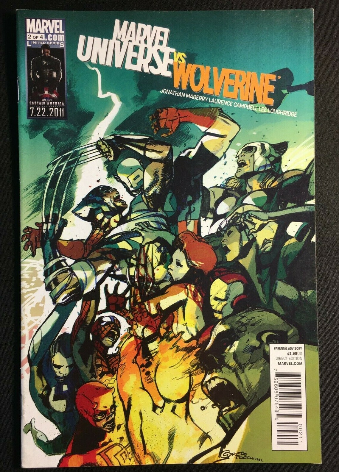 MARVEL UNIVERSE VS WOLVERINE 2 SPIDER MAN CAPTAIN AMERICA V 1 WOLVERINE ...