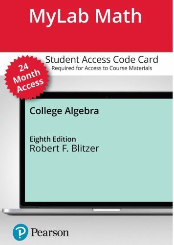 MyLab Math with Pearson EText -- Access Card -- for College Algebra (24 ...