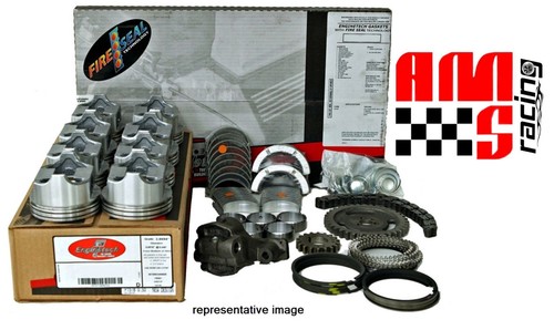 Engine Rebuild Kit w/ Flat Top Pistons for 1967-1985 Chevrolet GMC 350 ...
