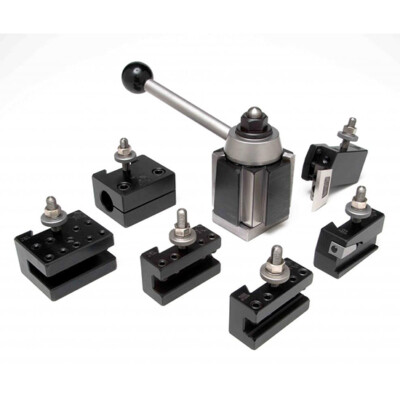 ALORIS #3-SET 7 PC. CXA QUICK CHANGE LATHE TOOL SET TOOL POST & HOLDERS ...