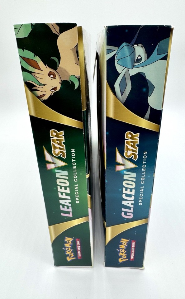 POKEMON TCG GLACEON & LEAFEON V STAR Special Collection Boxes - Brand ...