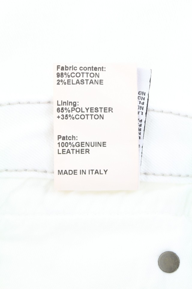 R13 Garçon Droit Jeans pour Femmes 30 Bale Blanc Court Cheville Éclair ...