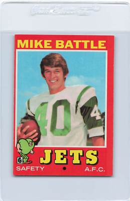1971 Topps #179 Mike Battle Jets EX/MT *DA-B2216 | eBay